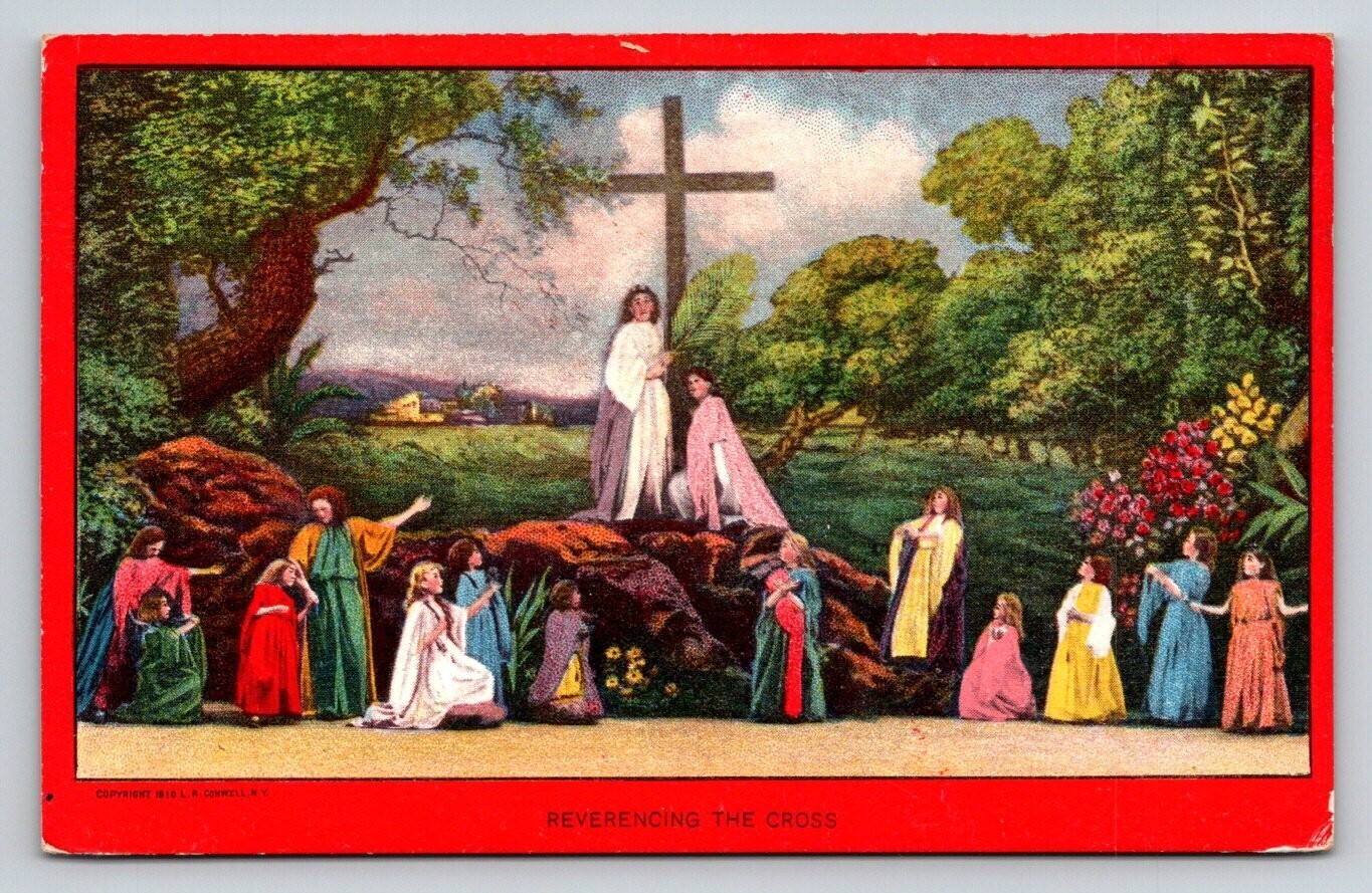 Jesus Christ Reverencing the Cross The Passion Play Postcard | Other ...