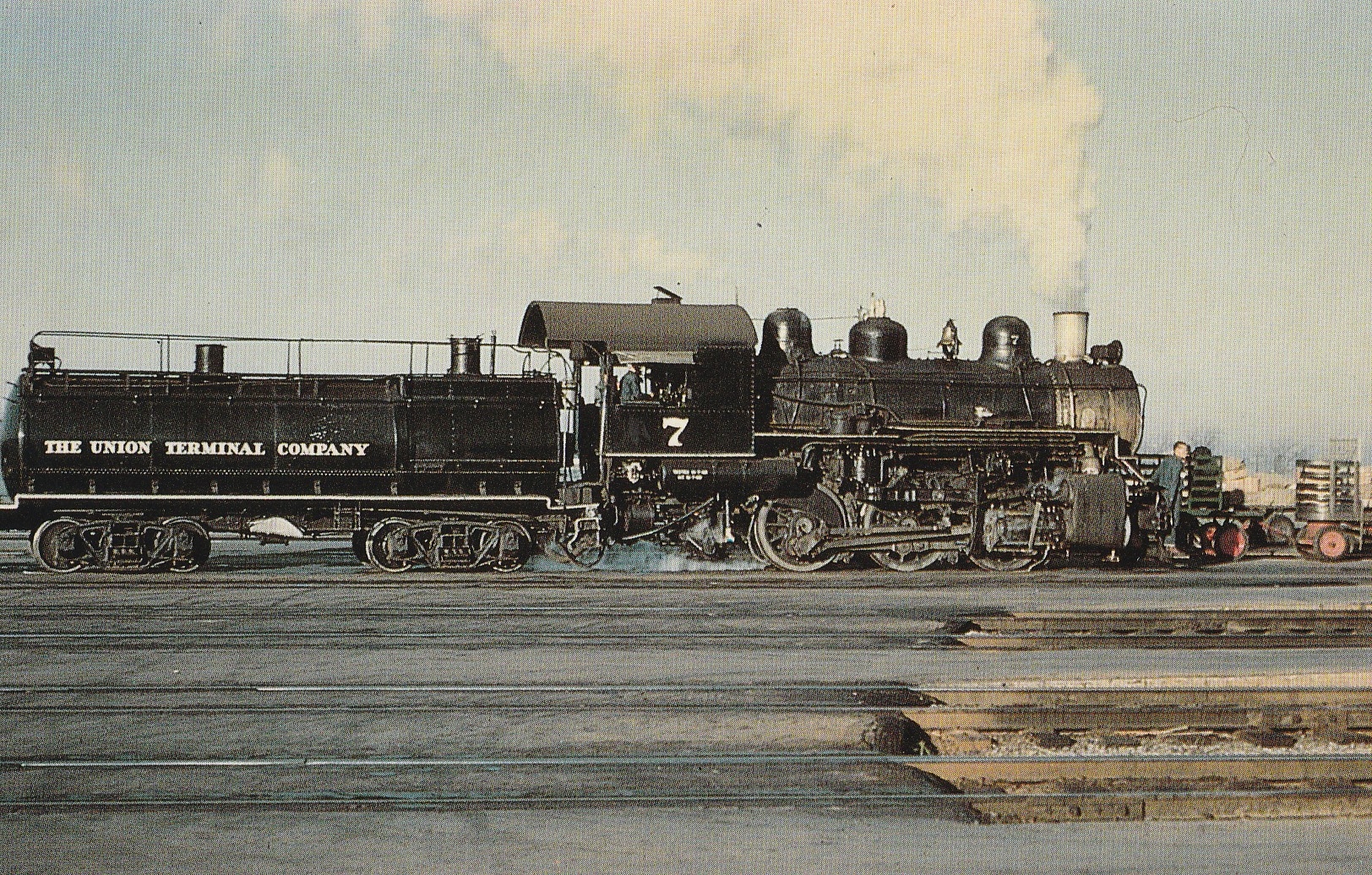 Dallas Union Terminal Number 7 Postcard Railroad Steam Train | Topics ...