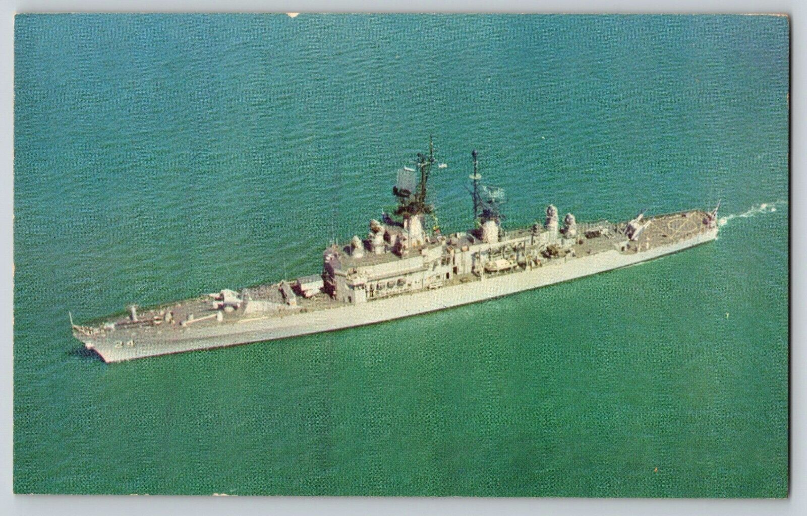 Postcard US Navy Ship - USS Reeves - DLG-24 - Guided Missile Frigate ...