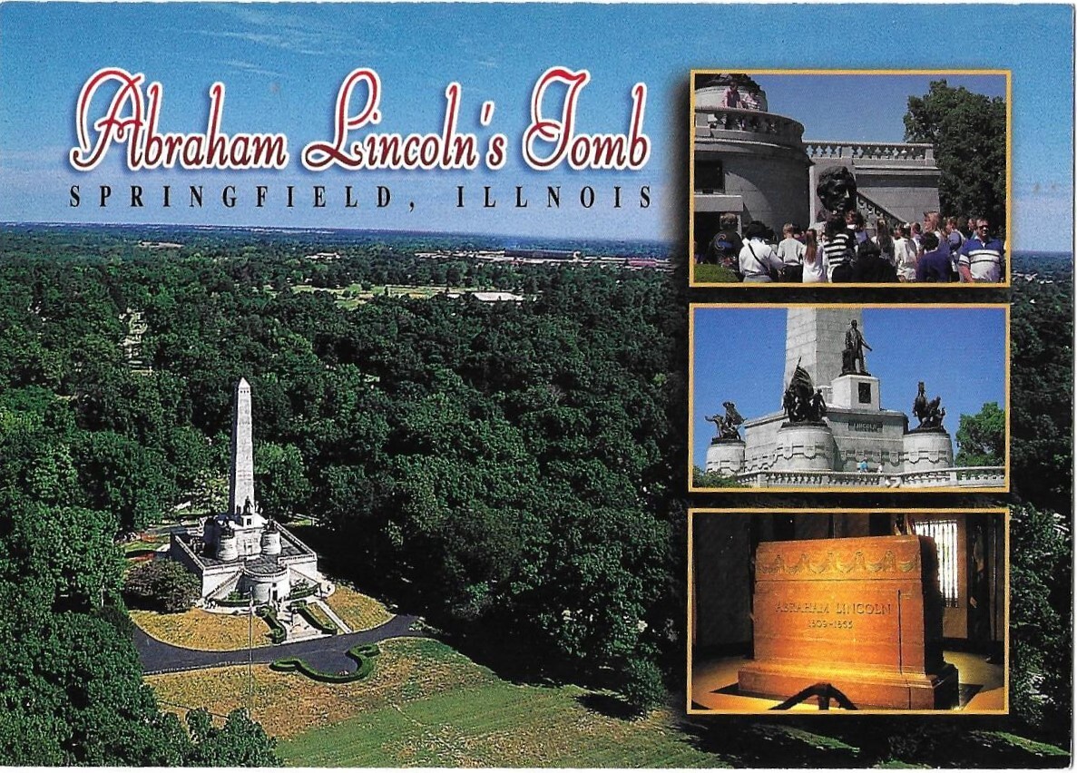 Springfield Illinois Split View of Lincoln's Tomb 4 by 6 | United ...