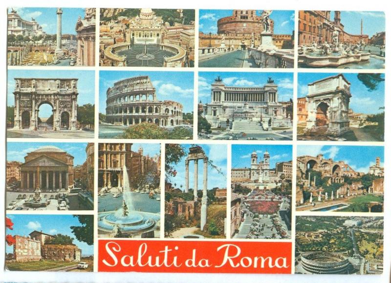 Italy, Saluti da Roma, unused Postcard | Europe - Italy - Lazio - Roma ...