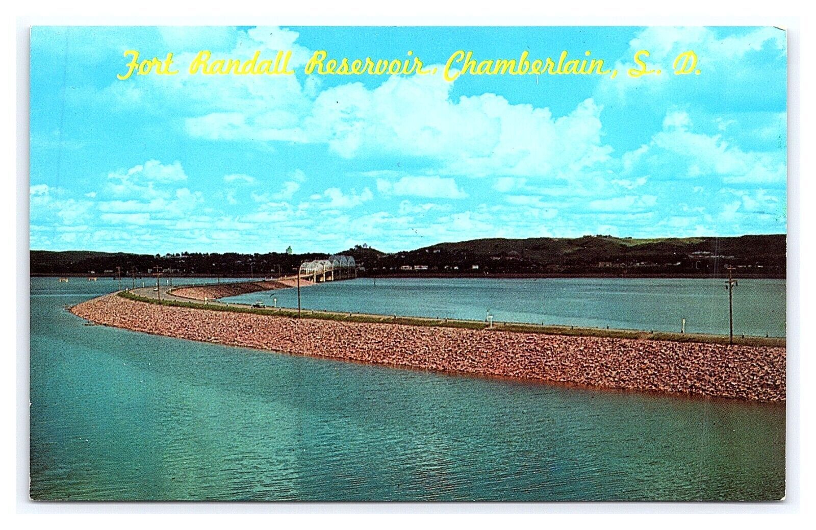 Fort Randall Reservoir Chamberlain S. D. South Dakota Postcard | United ...