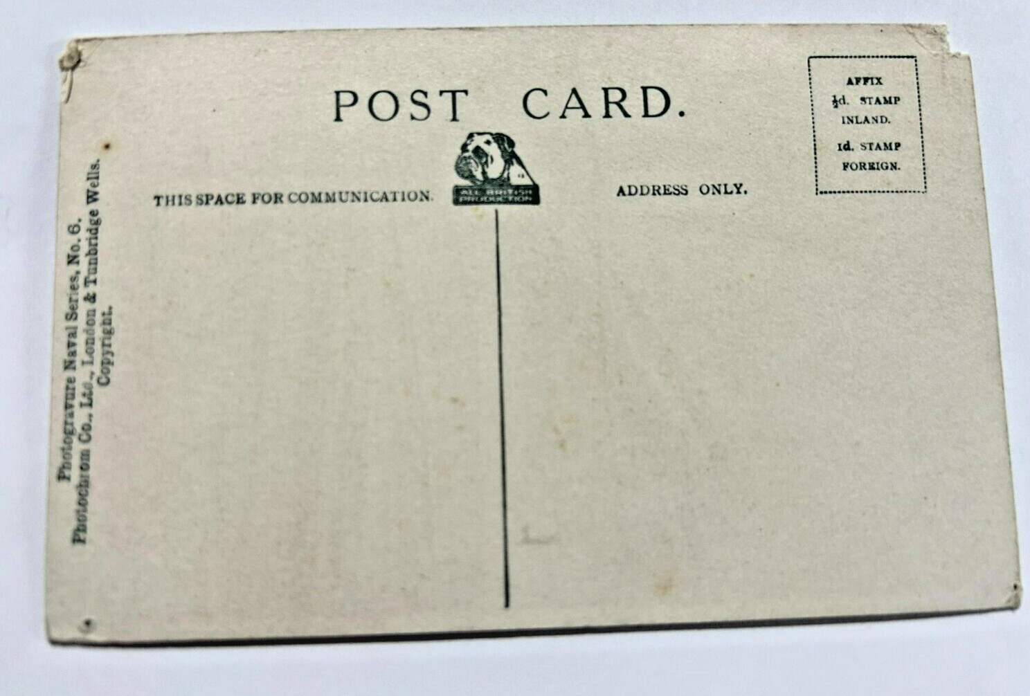 British Royal Navy HMS Hercules Firing Broadside Guns RPPC c.1910s WWI ...