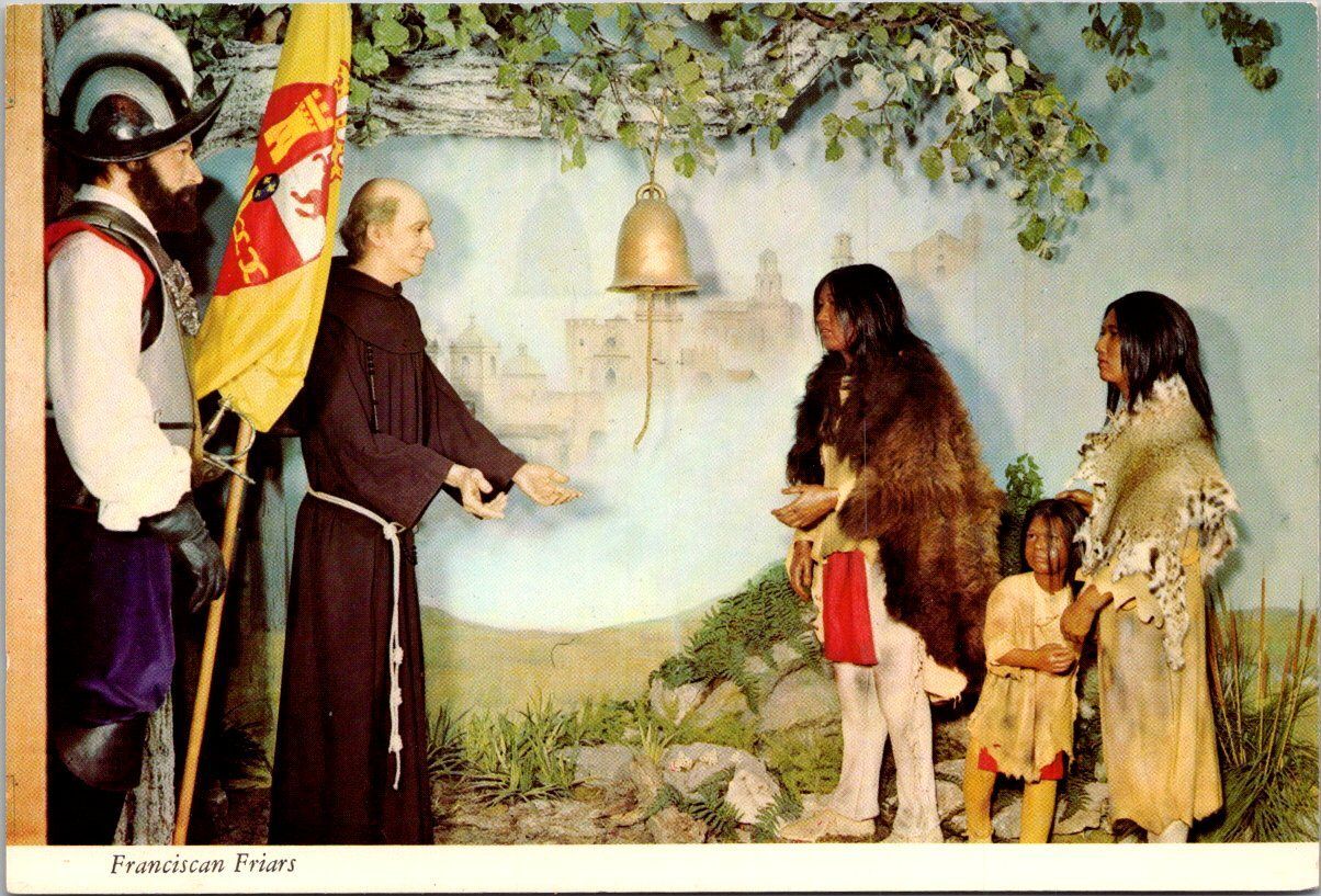 Texas The Lone Star Hall Of Texas History Franciscan Friars & Indians ...