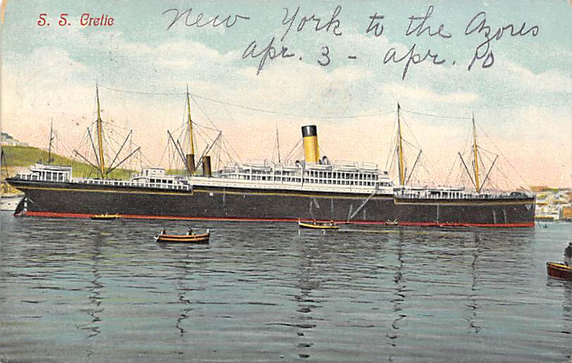 SS Cretic White Star Line Writing on back | Topics - Other, Postcard ...