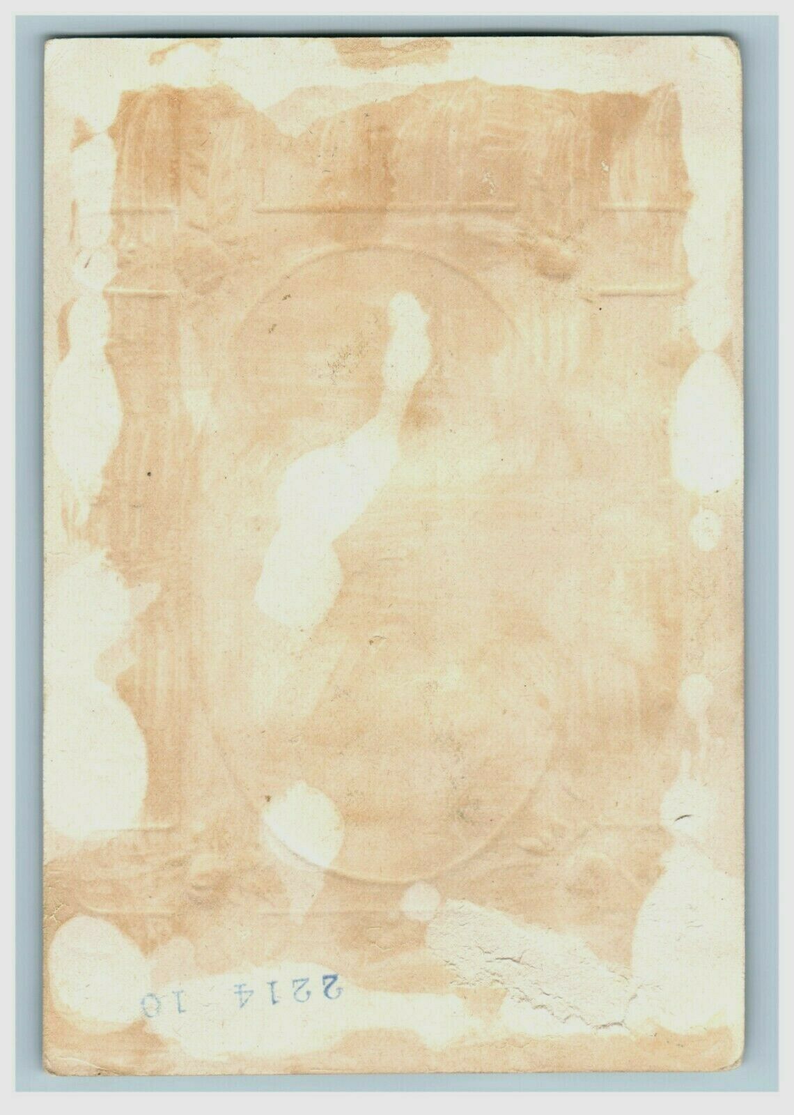 1880s-90s Embossed Victorian Card Lovely Girl In Blue P214 | Ephemera ...