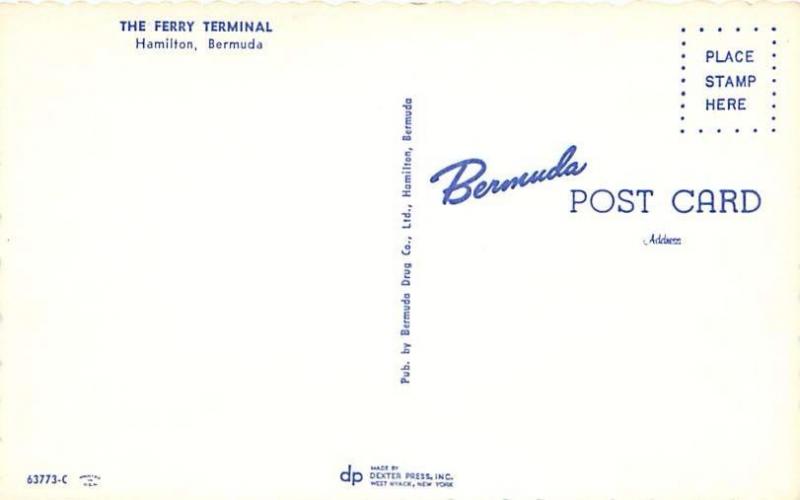 Hamilton Bermuda the Ferry Terminal Postcard 1960s | Latin & South ...