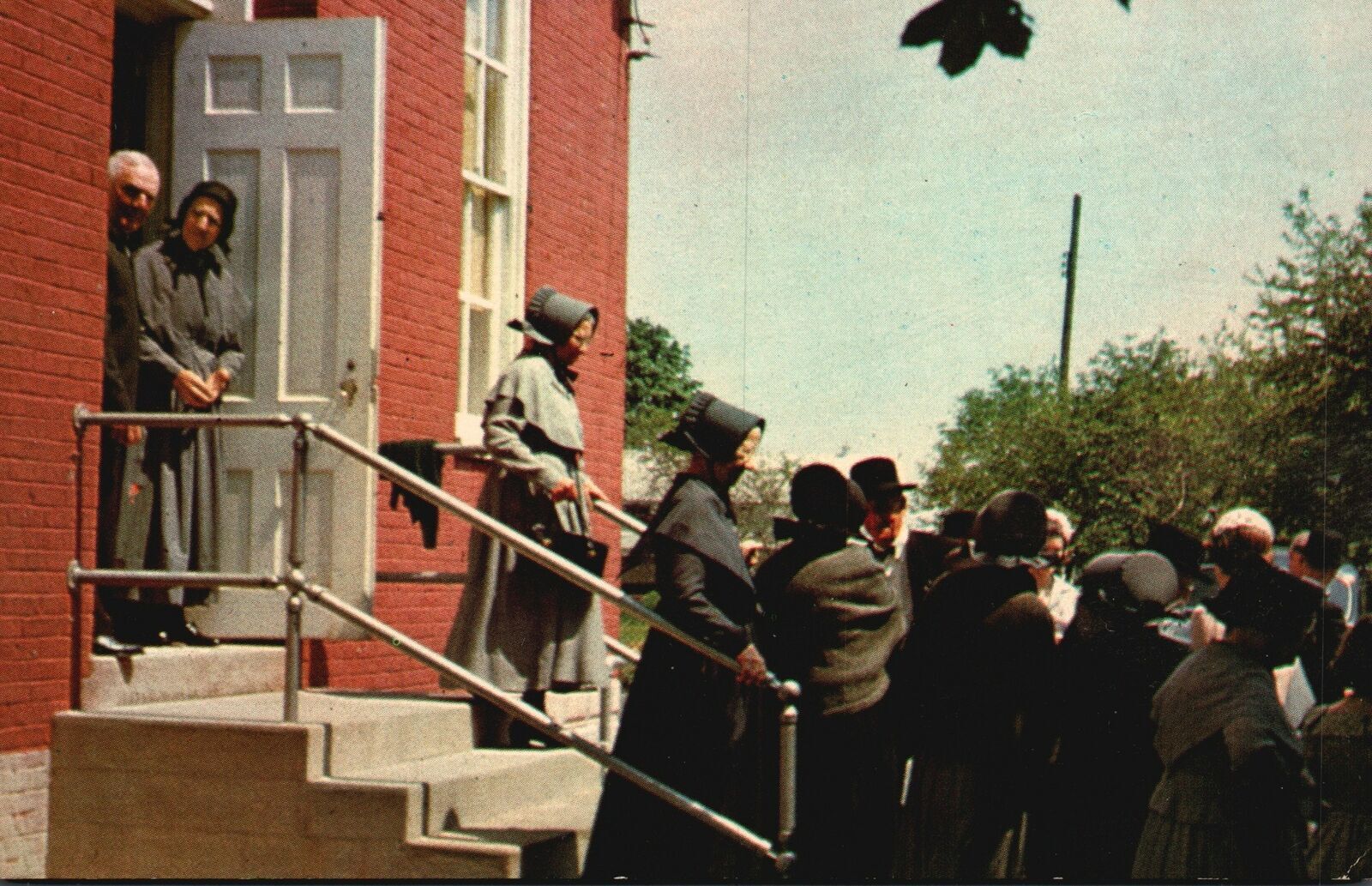 Vintage Postcard 1930's Heart Of Dutchland Reformed Mennonite Gathering ...
