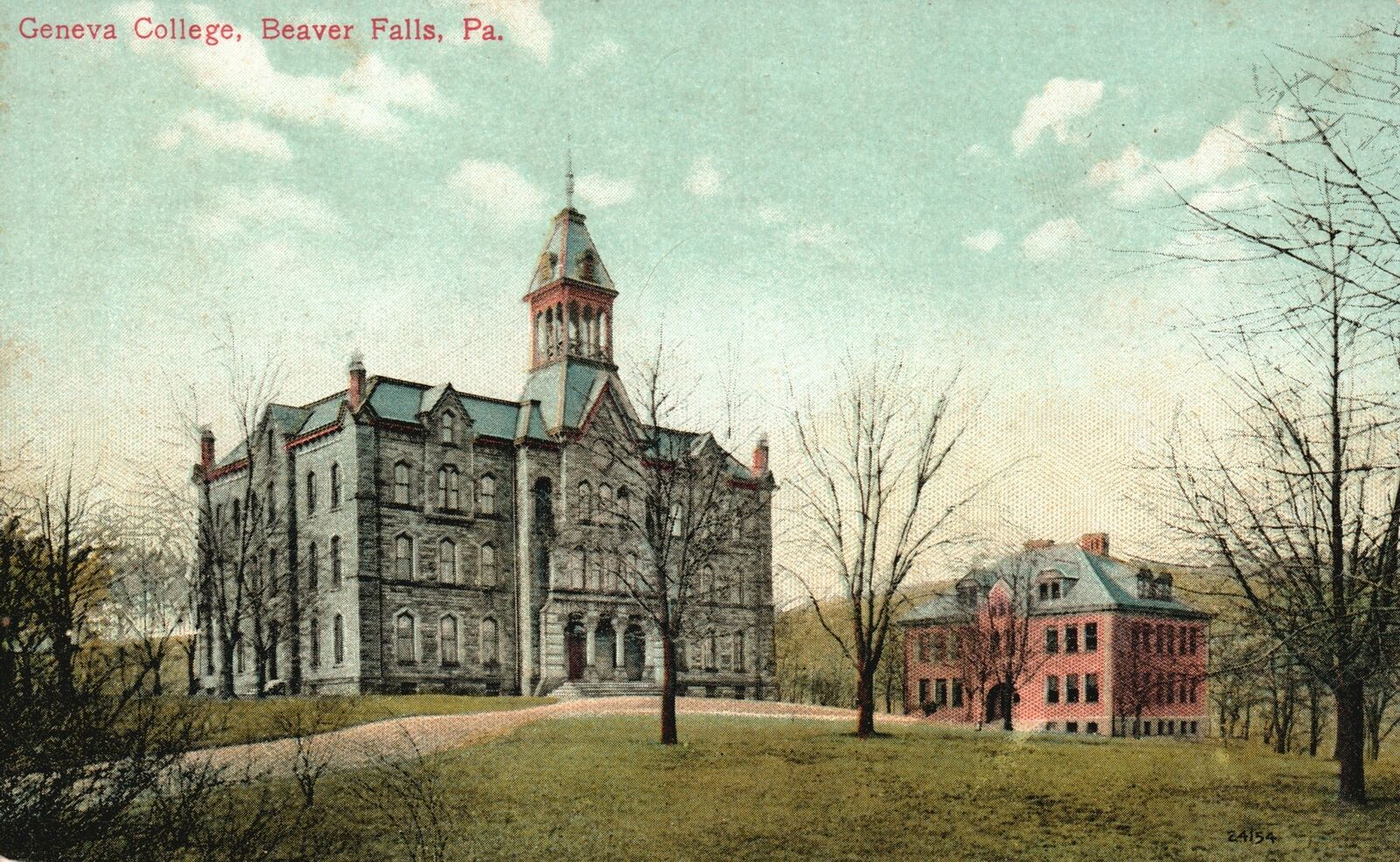 Vintage Postcard 1920's Geneva Christian Art College Beaver Falls ...
