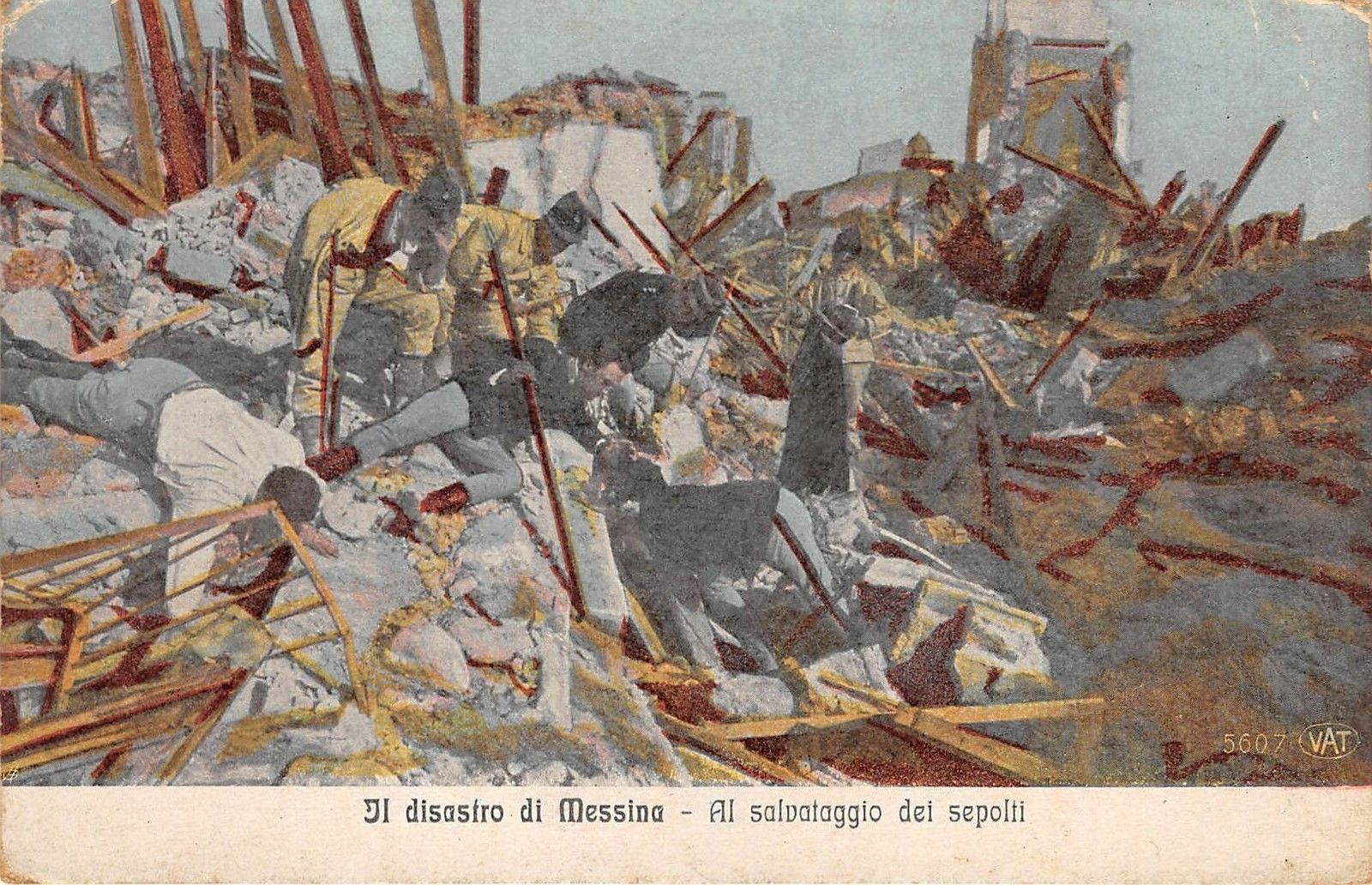 BF34166 il disastro di messina al salvaaggio del seplti italy front ...