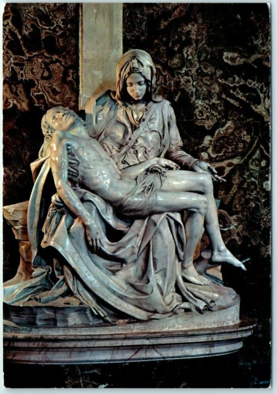 Postcard - The Pietà of Michelangelo - Basilica of Saint Peter - Rome ...