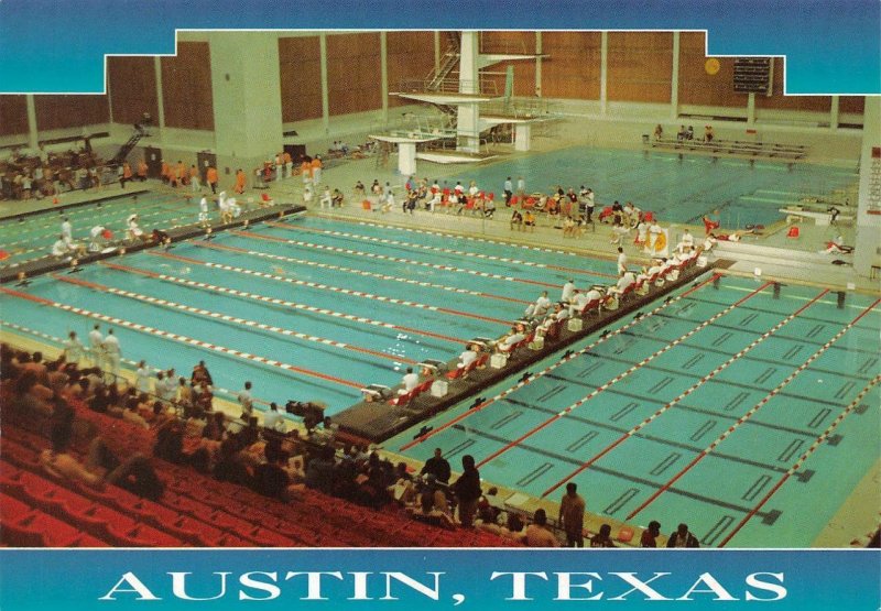 TX, Austin LEE & JOE JAMAIL SWIM CENTER POOL University Of Texas 4X6 ...