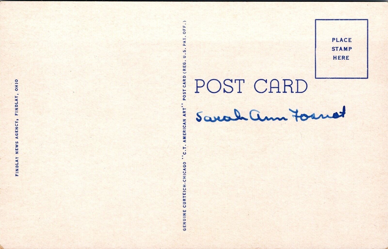 Vtg Findlay Ohio OH Court House 1940s Old Linen View Postcard | United ...