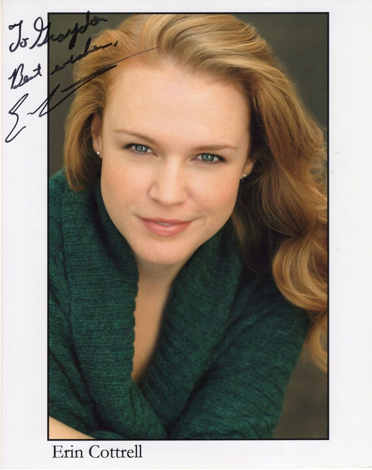 Erin Cottrell Little House On The Prairie 10x8 Hand Signed Photo & MORE ...