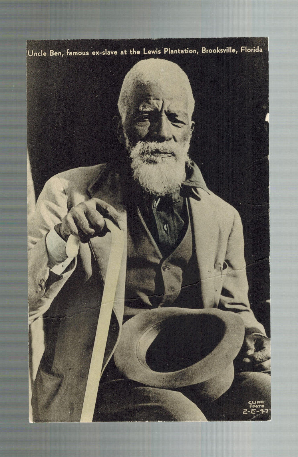 Mint Real Picture Postcard Black Americana Uncle Ben Ex Slave Lewis ...