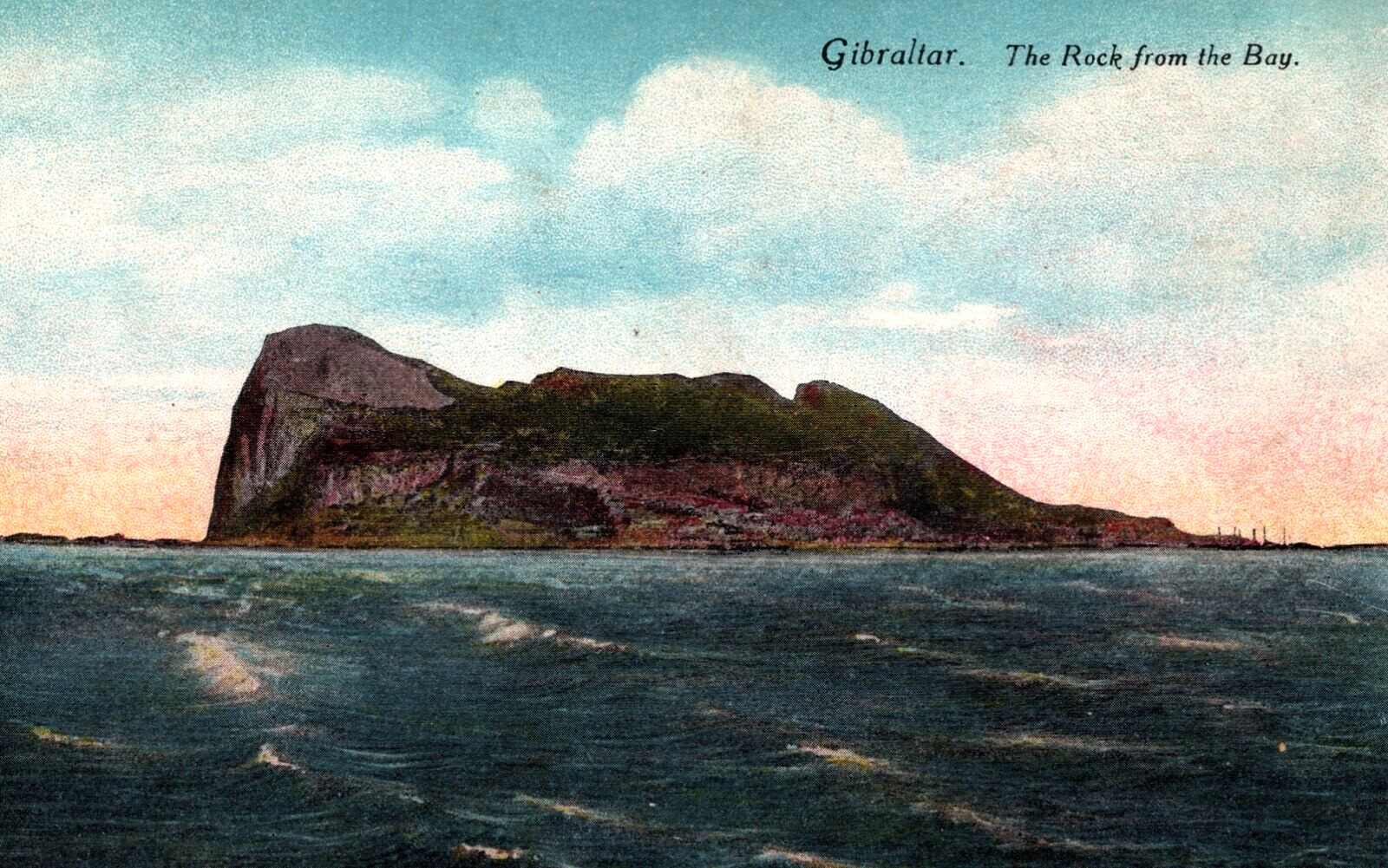 Gibraltar The Rock From The Bay Vintage Postcard 09.82 | Europe ...