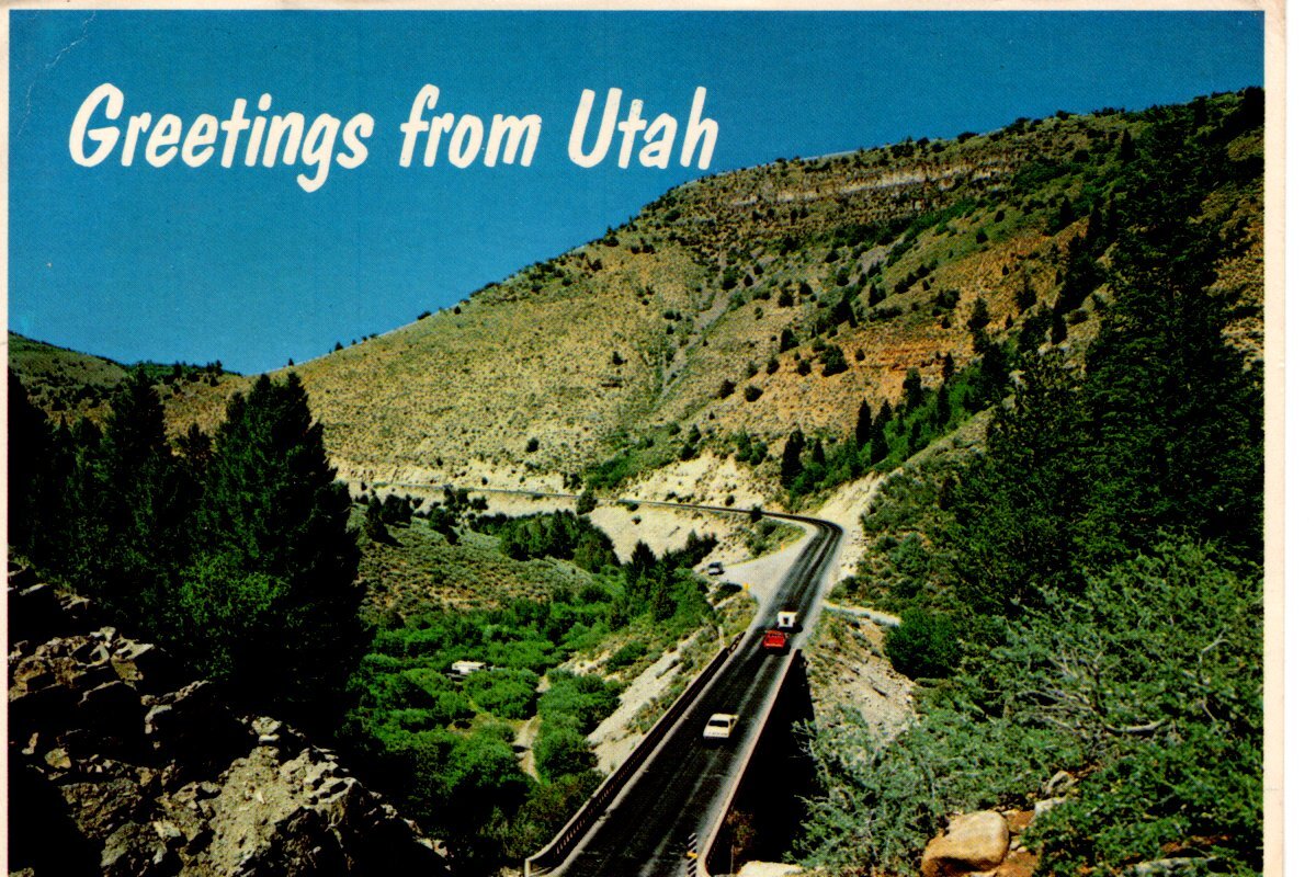 Vintage Postcard- Greetings from Utah Logan Canyon posted 1985 | United ...