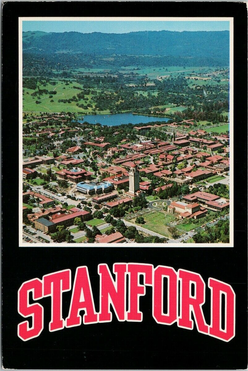 Stanford University Palo Alto CA Calif Aerial Gerald French c1980s ...
