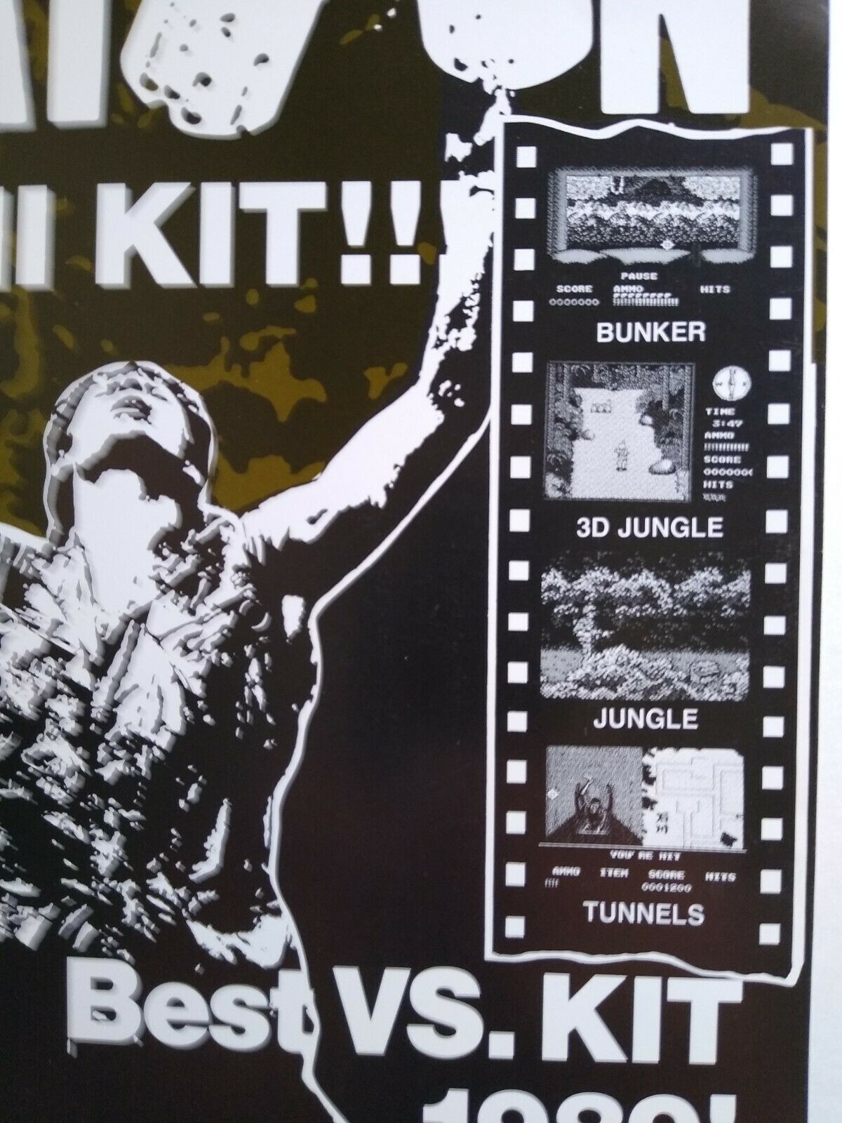 Nintendo Sunsoft VS Platoon Arcade FLYER Original 1986 Video Game Paper ...