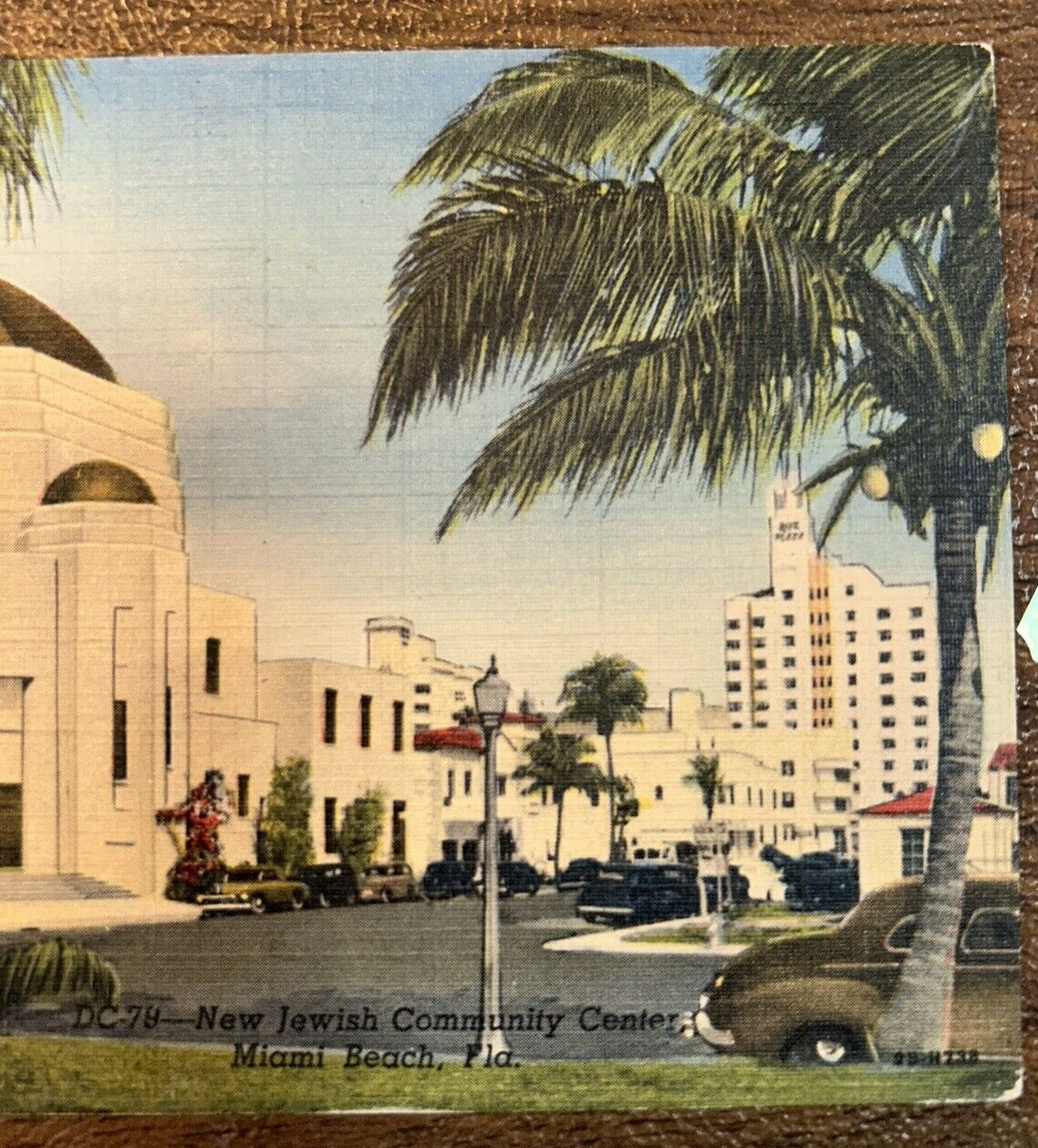 Vintage Jewish Postcard Rare Miami Beach Lincoln Road Temple Emanuel ...