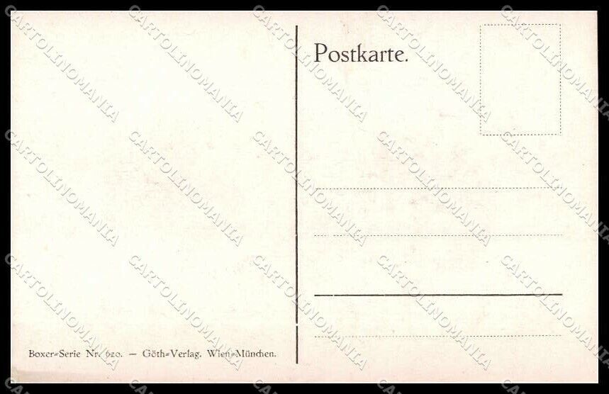 Artist Signed E. Kutzer Boxing Pugilato Boxer serie 620 pc ZG4730 ...