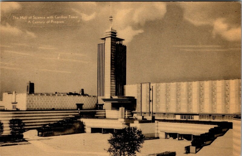 Carillon Tower Hall of Science Progress 1933 Chicago World's Fair VTG ...
