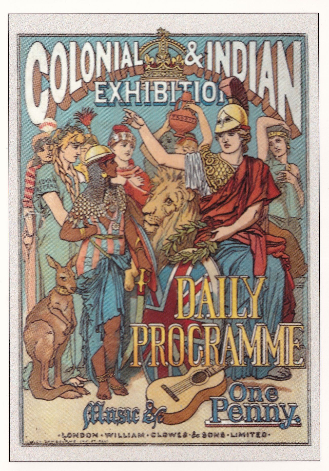 Colonial & Indian Exhibition Programme Advertising Postcard | Topics ...