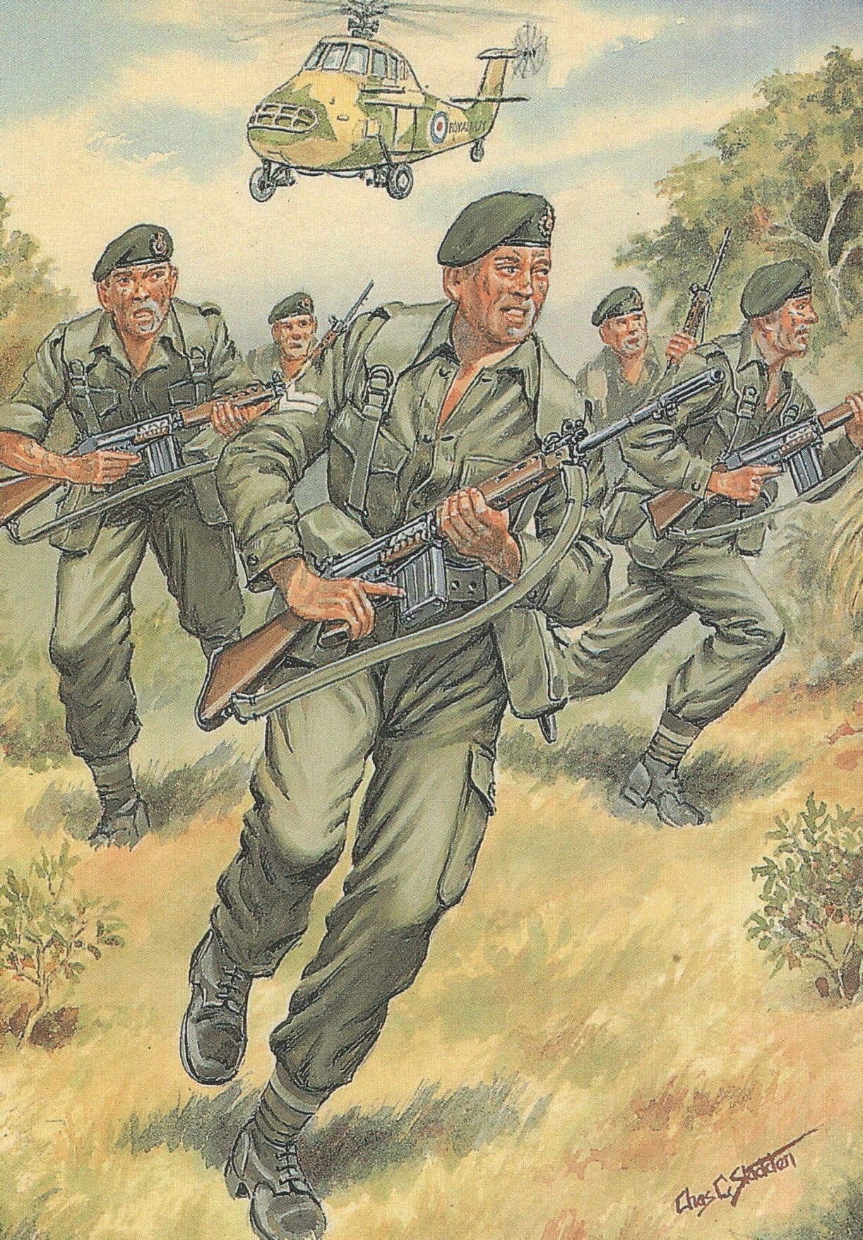 40 Commando Royal Marine Uniform At Brunel in 1963 Postcard | Topics ...