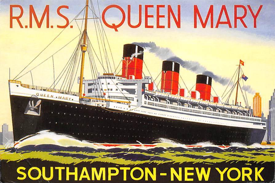 RMS Queen Mary Cunard Line & Interior Vies Ship 1998 | Topics - Royal ...