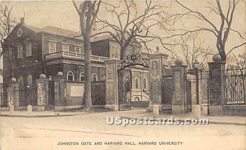 Johnston Gate at Harvard College - Cambridge, Massachusetts MA | Topics ...