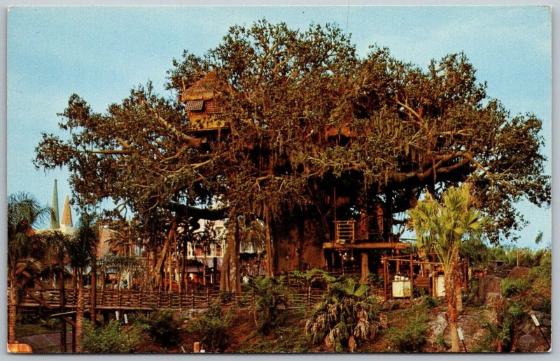 Walt Disney World Florida 1960s Postcard Swiss Family Island treehouse ...