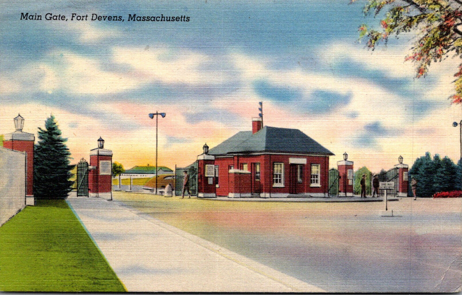 Military Main Gate Fort Devens Ayer Massachusetts | United States ...