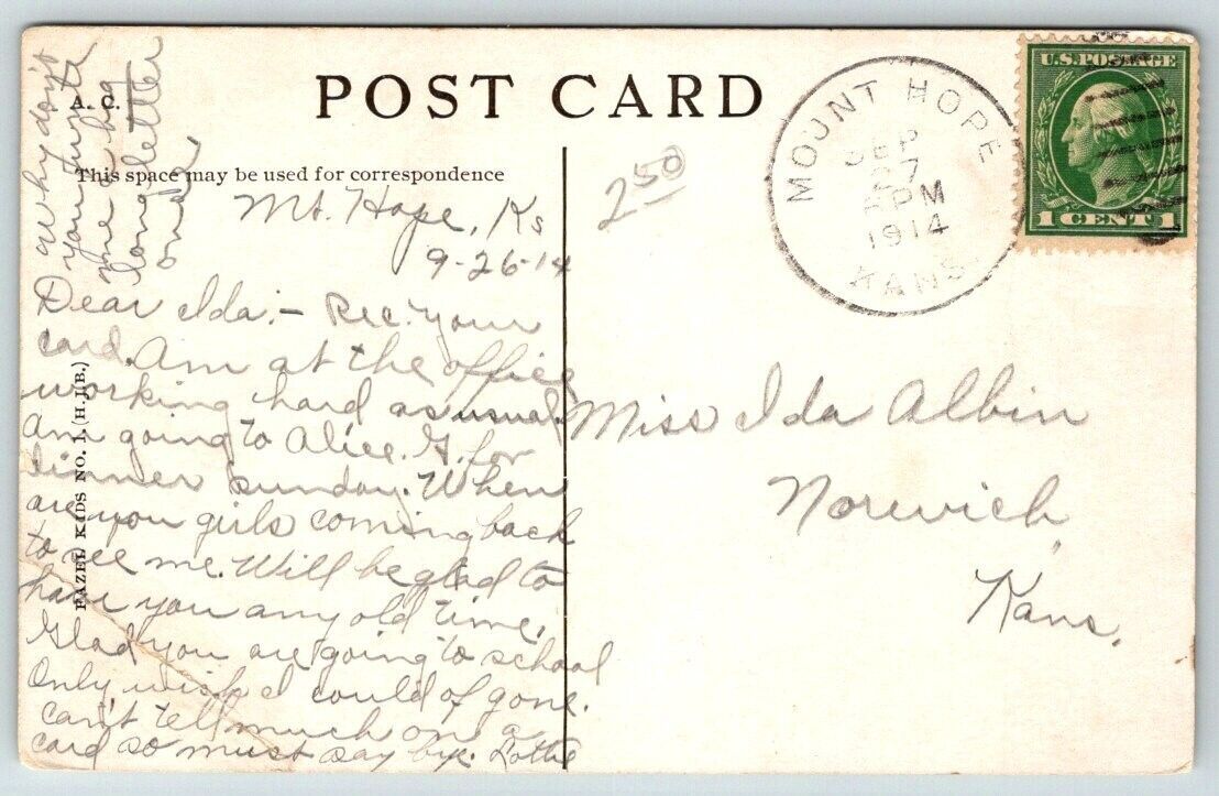 I Just Love the Postman Mailman Post Office 1914 Postcard | Other ...