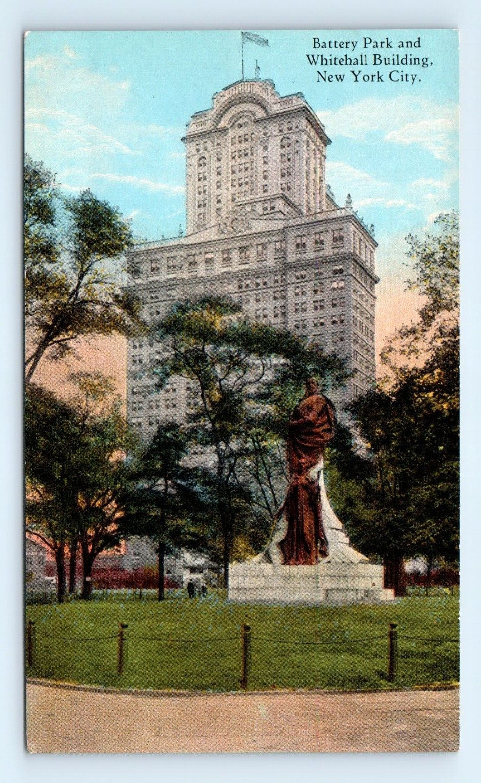 Battery Park Whitehall Building New York City NY Postcard | United ...