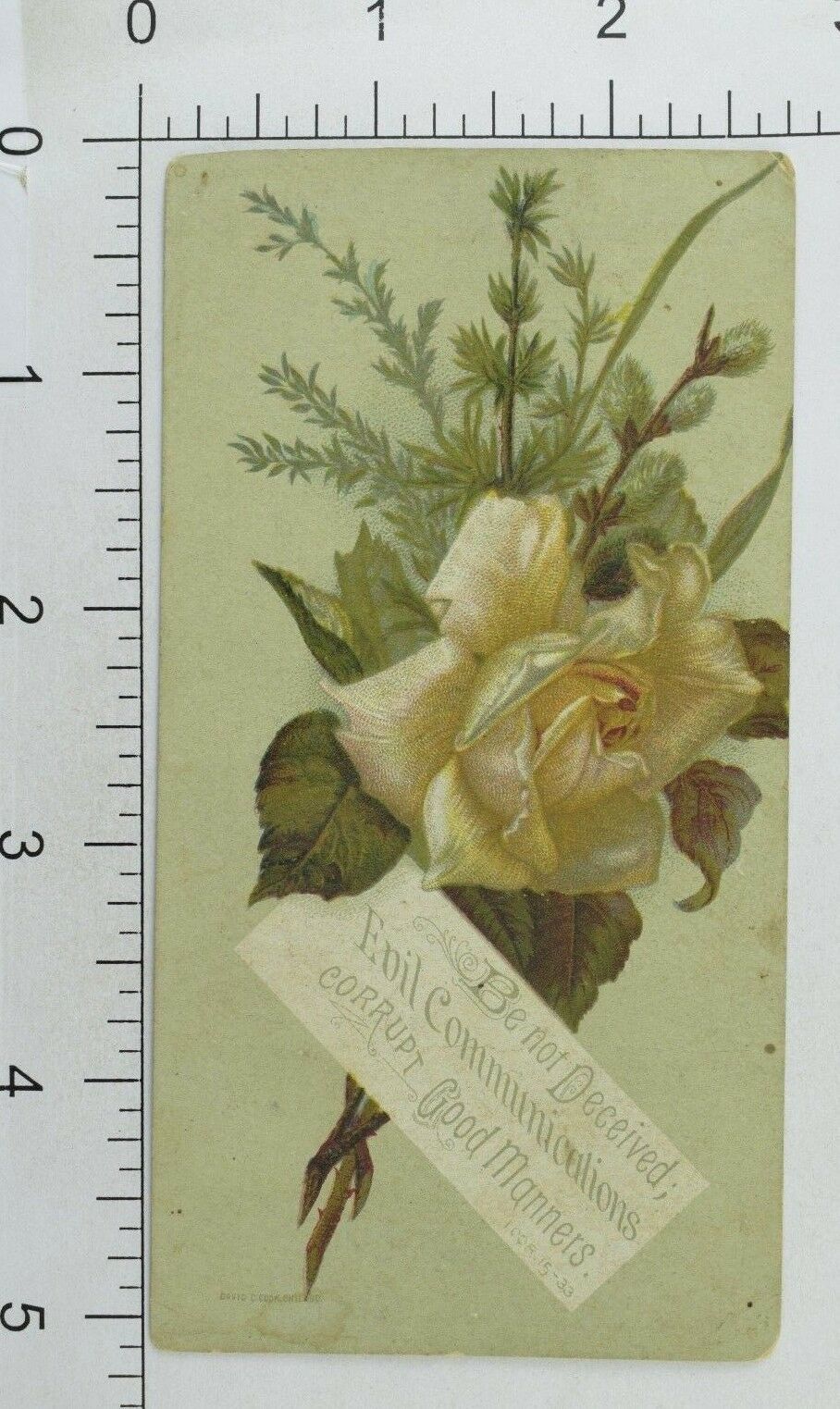 1870's Lovely Bible Religious 10 Commandments Victorian Trade Card P115 ...