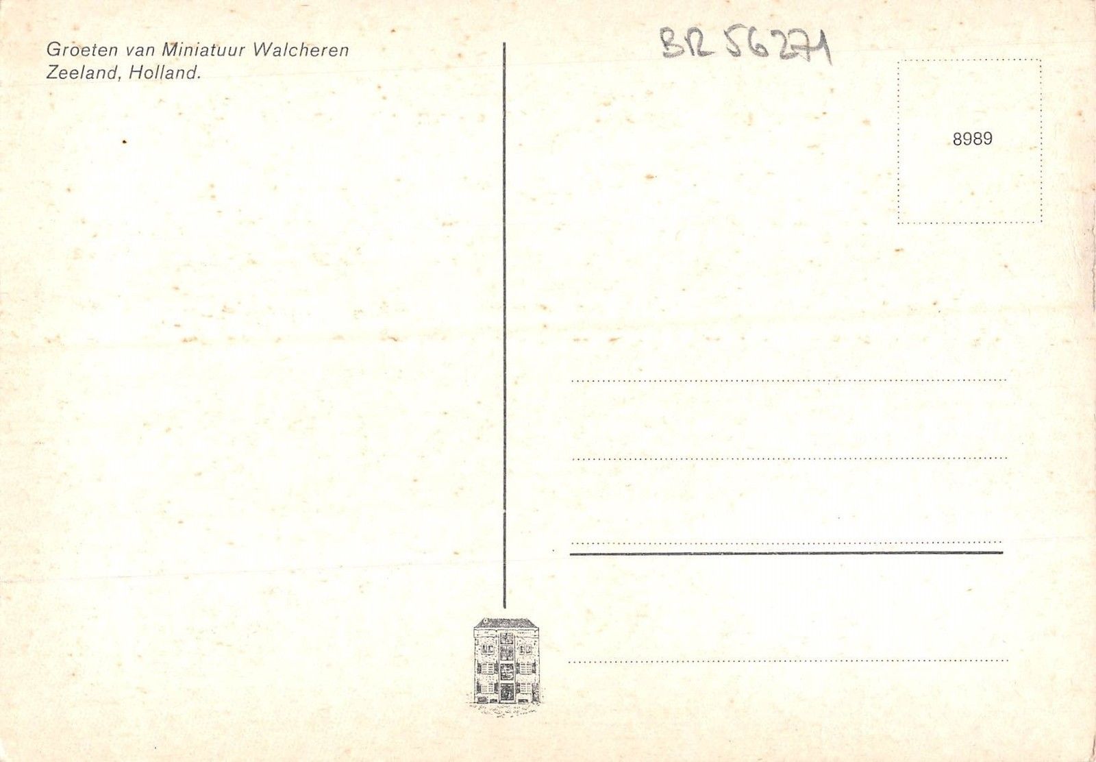 BR56271 Groeten van miniatuur walcheren zeeland chemin de fer train ...