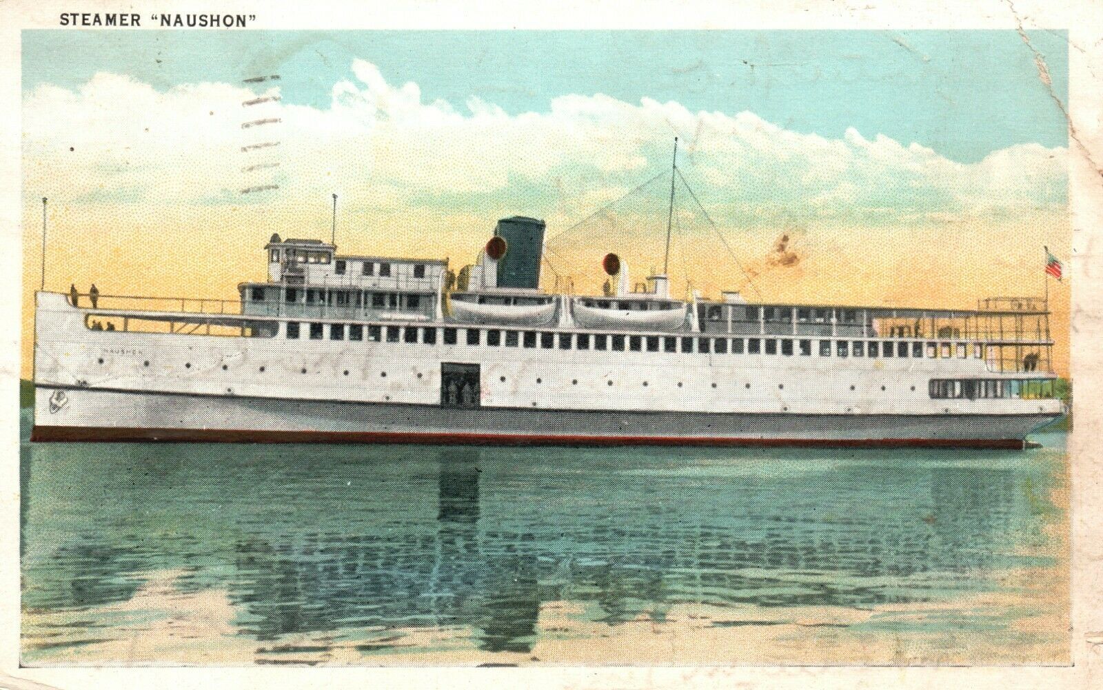 Vintage Postcard 1939 Steamer Naushon Boat Ship on Water | Topics ...