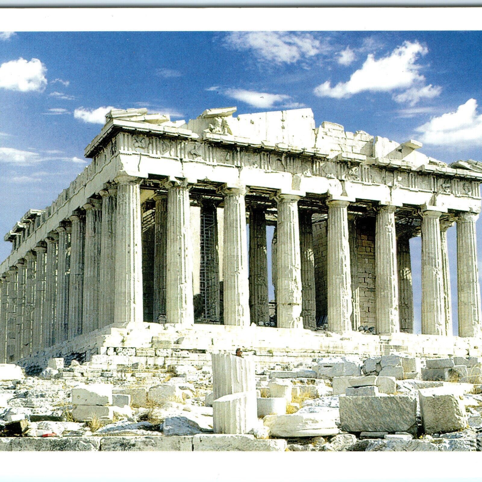 c1970s Athens, Greece Parthenon Ancient Ruins Acropolis Clouds Chrome ...