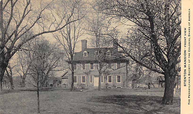 Stenton Mansion - Front View Philadelphia Pennsylvania, PA | United ...