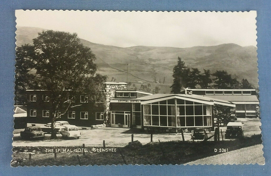 Vintage Real Photo Postcard The Spittal Hotel Glenshee Scotland Posted ...