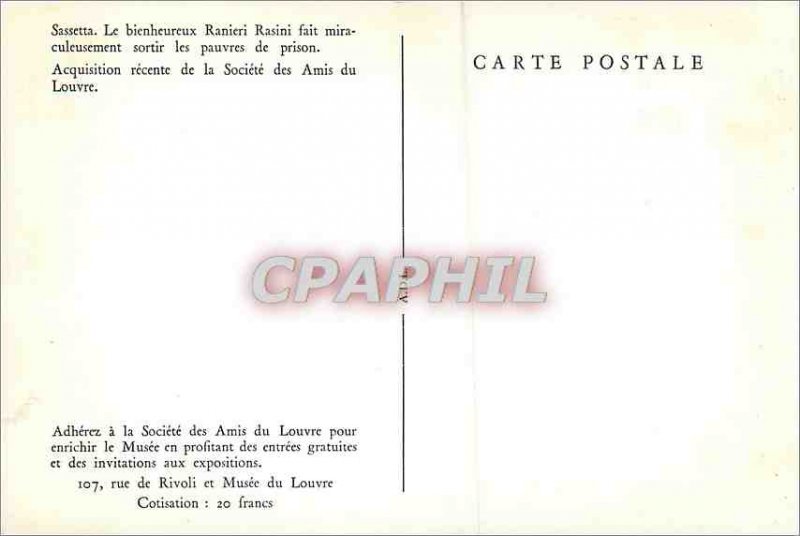 Postcard Modern Sassetta Blessed Ranieri Rasini made out Miraculously ...