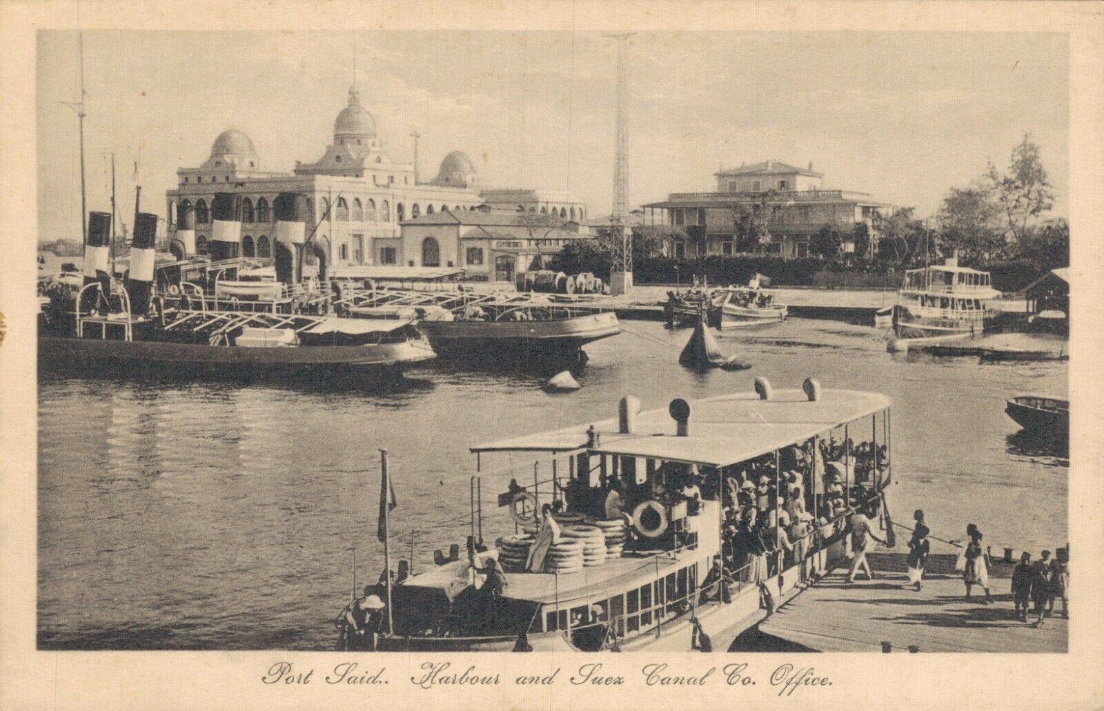 Egypt Port Said Harbour and Suez Canal Co Office 06.26 | Africa - Egypt ...