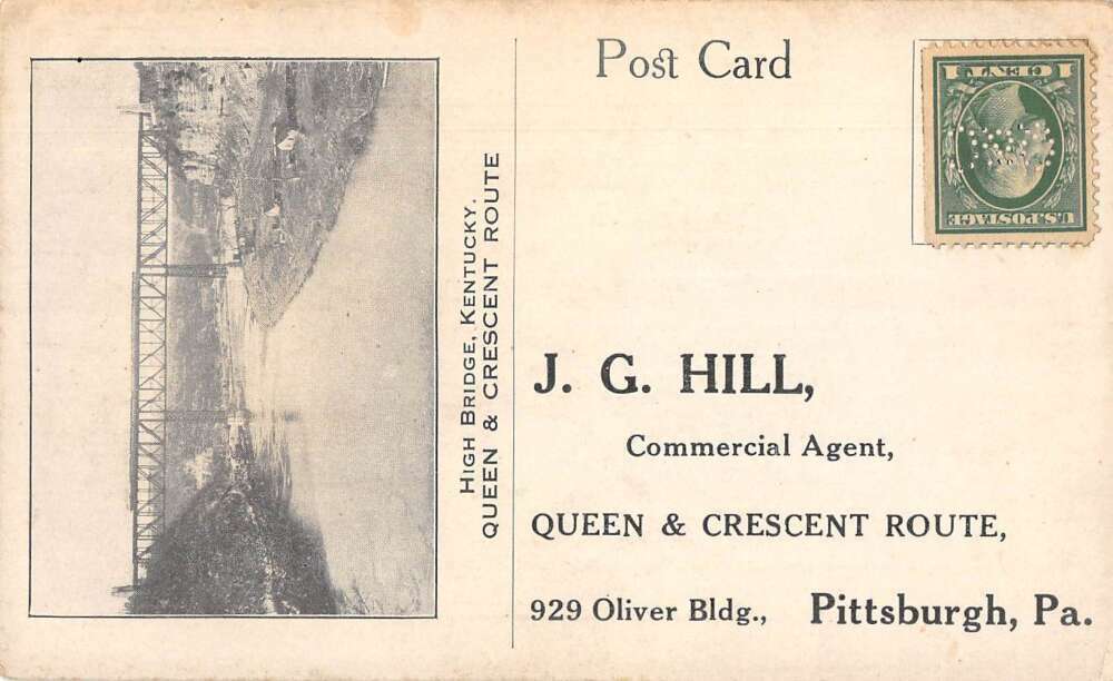 Pittsburgh Pennsylvania Queen and Crescent Route Railroad Postcard ...
