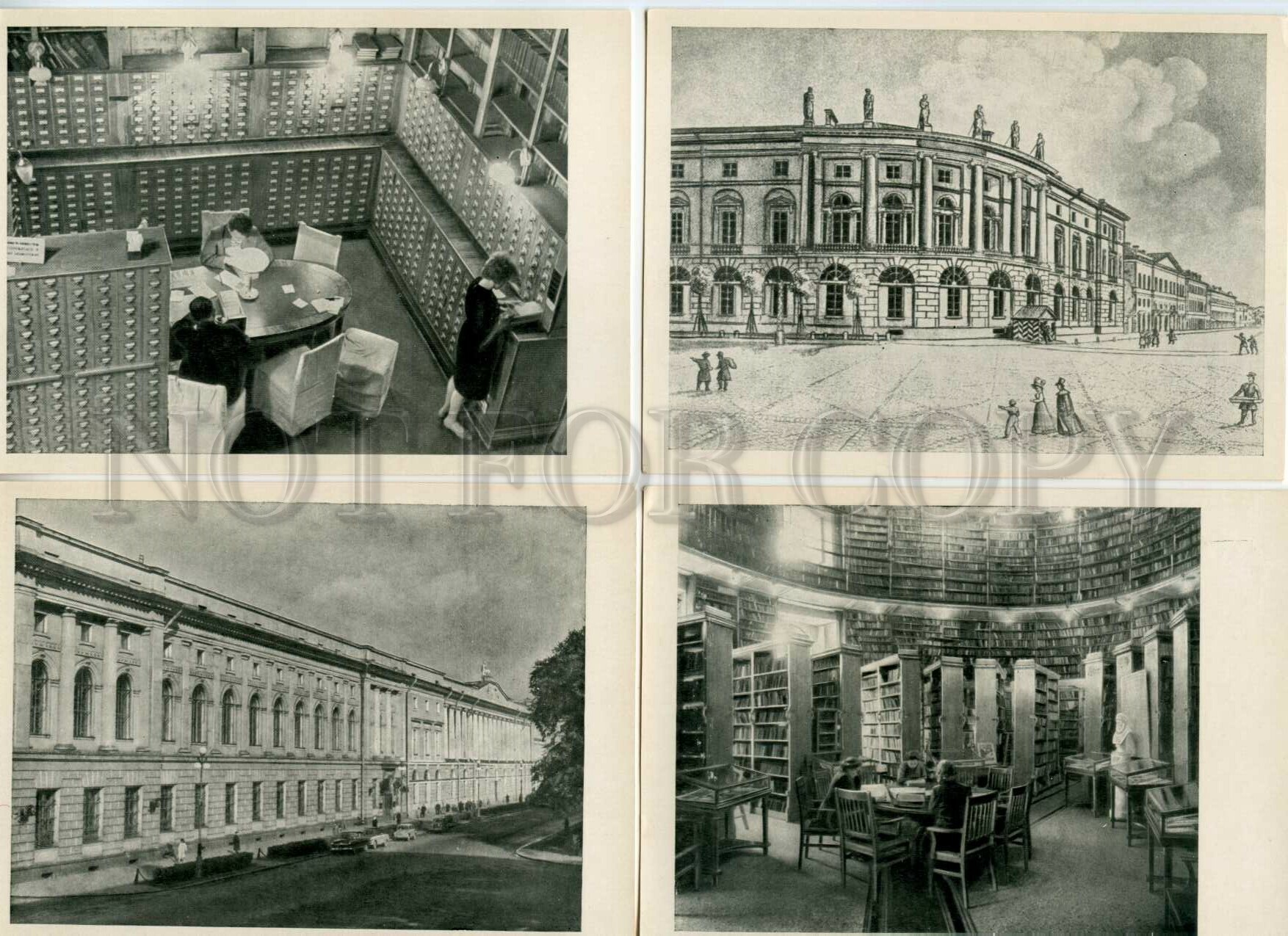 477509 USSR 1963 Leningrad Saltykov-Shchedrin Public Library set 12s ed ...