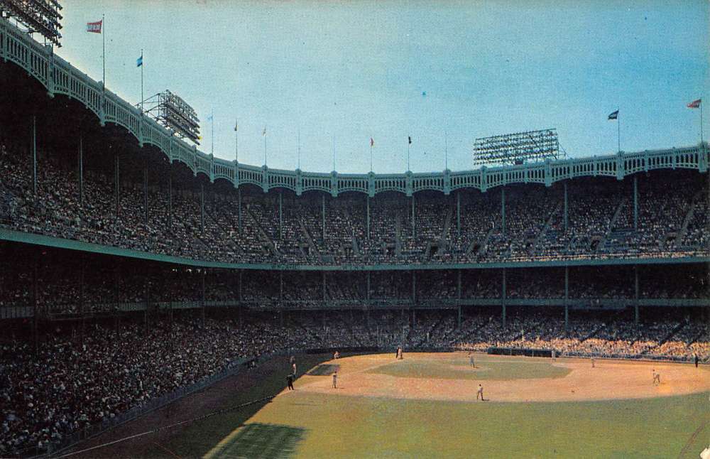 New York City Yankee Stadium Right Field Grandstand Vintage Postcard ...
