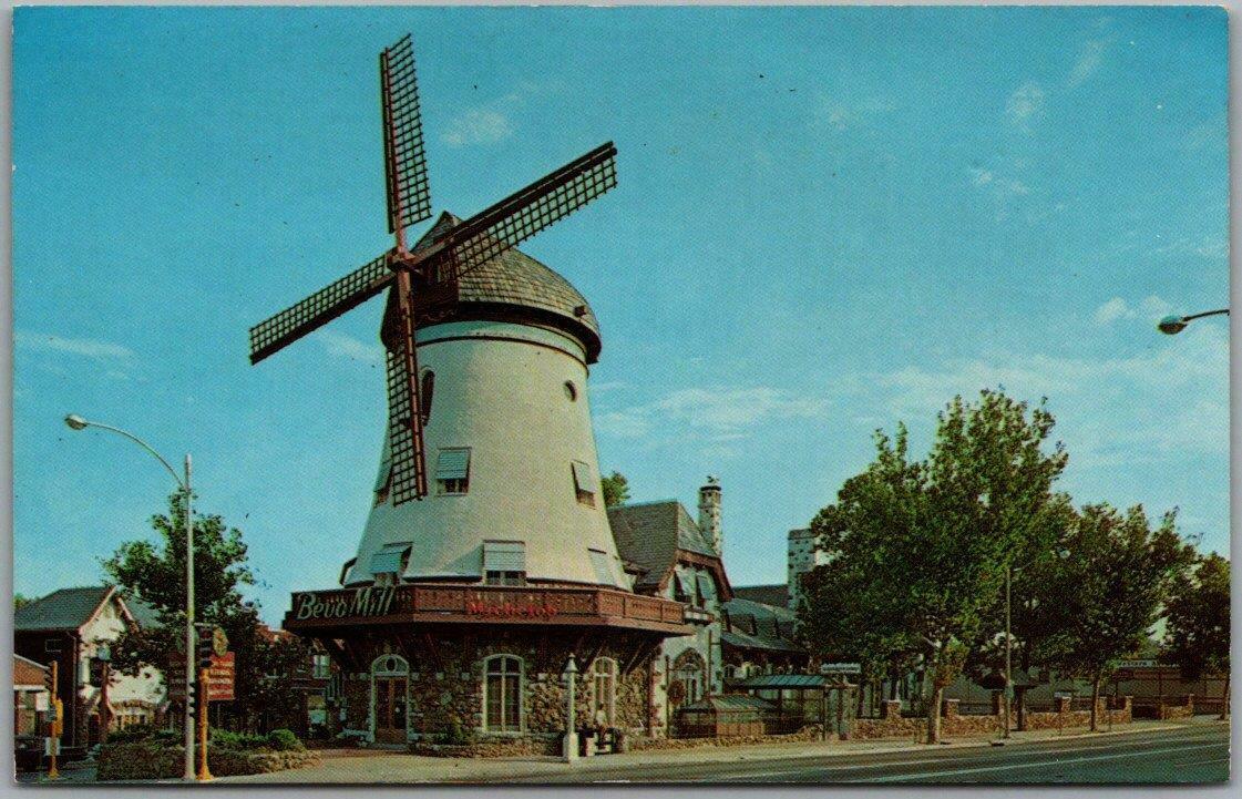 St. Louis, Missouri Postcard BEVO MILL RESTAURANT Windmill / Street ...