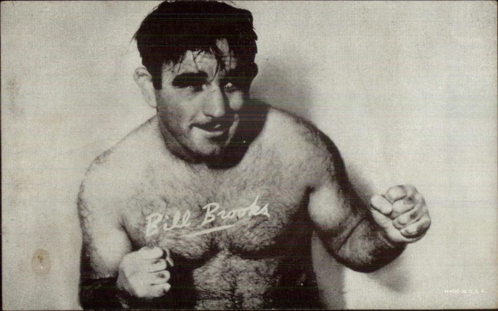 Boxing - Boxer Bill Brooks Exhibit Mutoscope Card | Topics - Sports ...