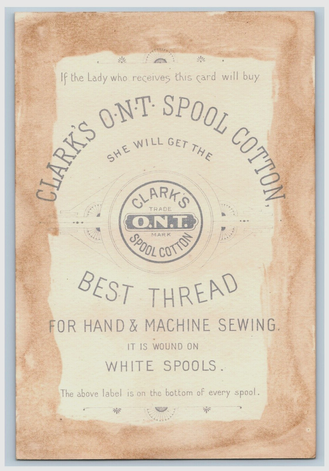 1880s-90s Clark's ONT Spool Cotton Pikes Peak Image Fab! #5U | Ephemera ...