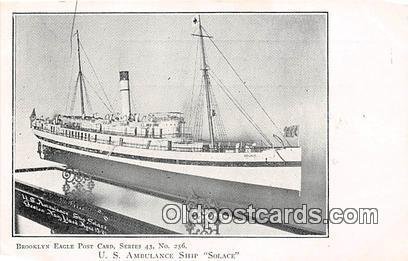 US Ambulance Ship Solace Ship Unused | Topics - Other, Postcard ...