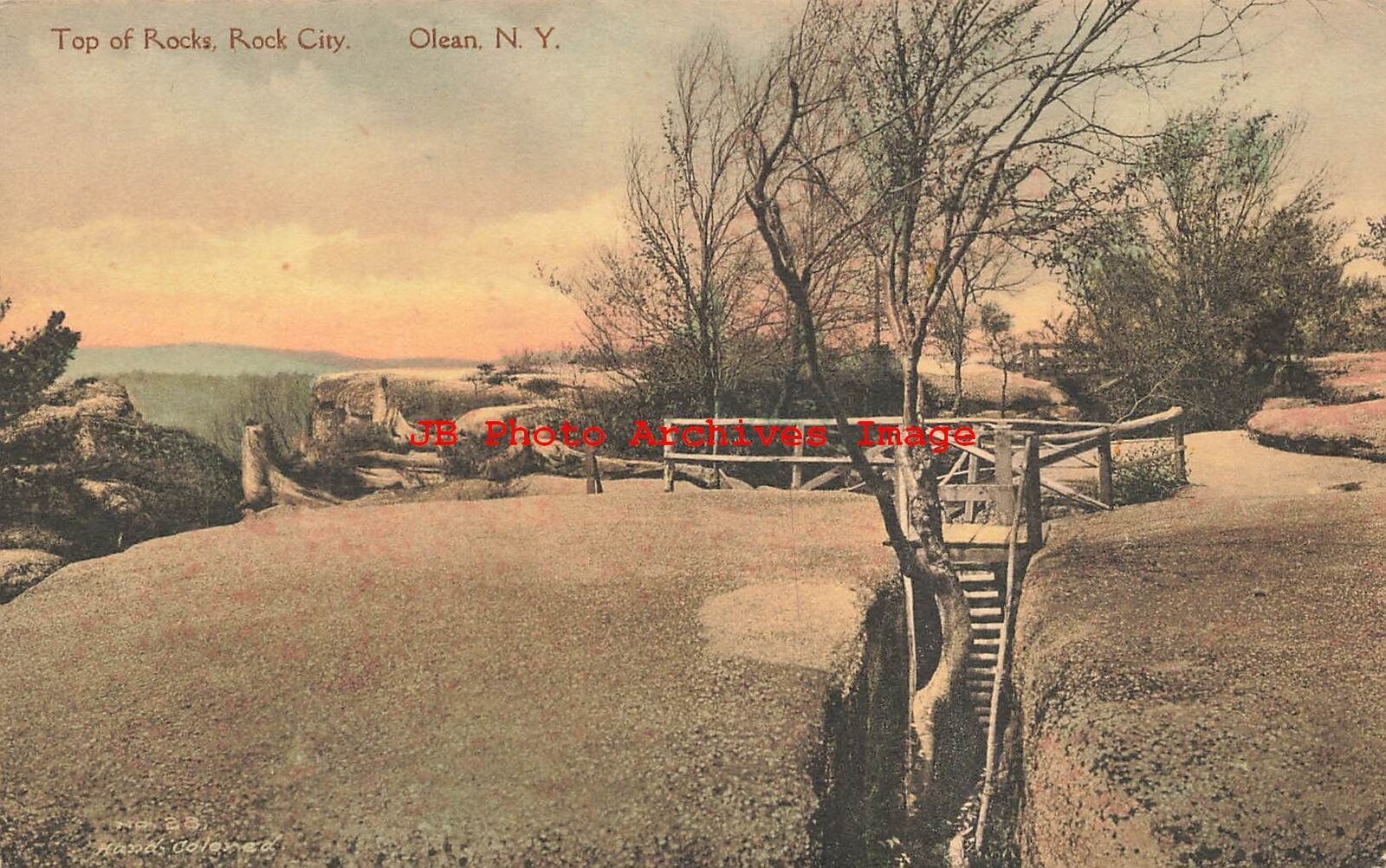 NY, Olean, New York, Rock City, Top Of Rocks, Albertype No 28 | United ...